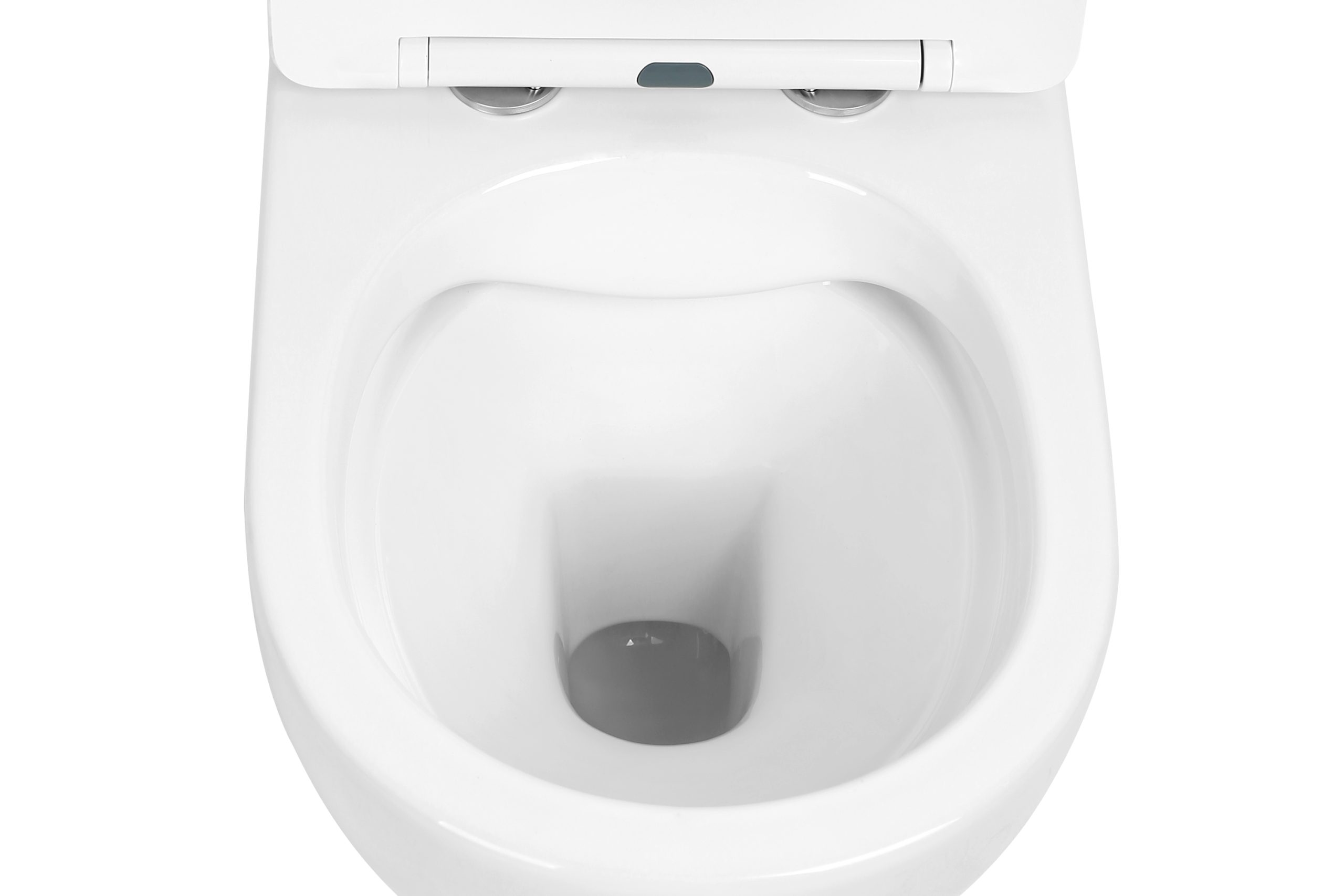 Wall Mounted RimlessToilet Combo Set, In-Wall Toilet Tank Carrier, Dual ...